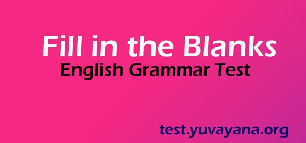 Fill in the Blanks - Free English Grammar Mock Quiz | Free Online ...