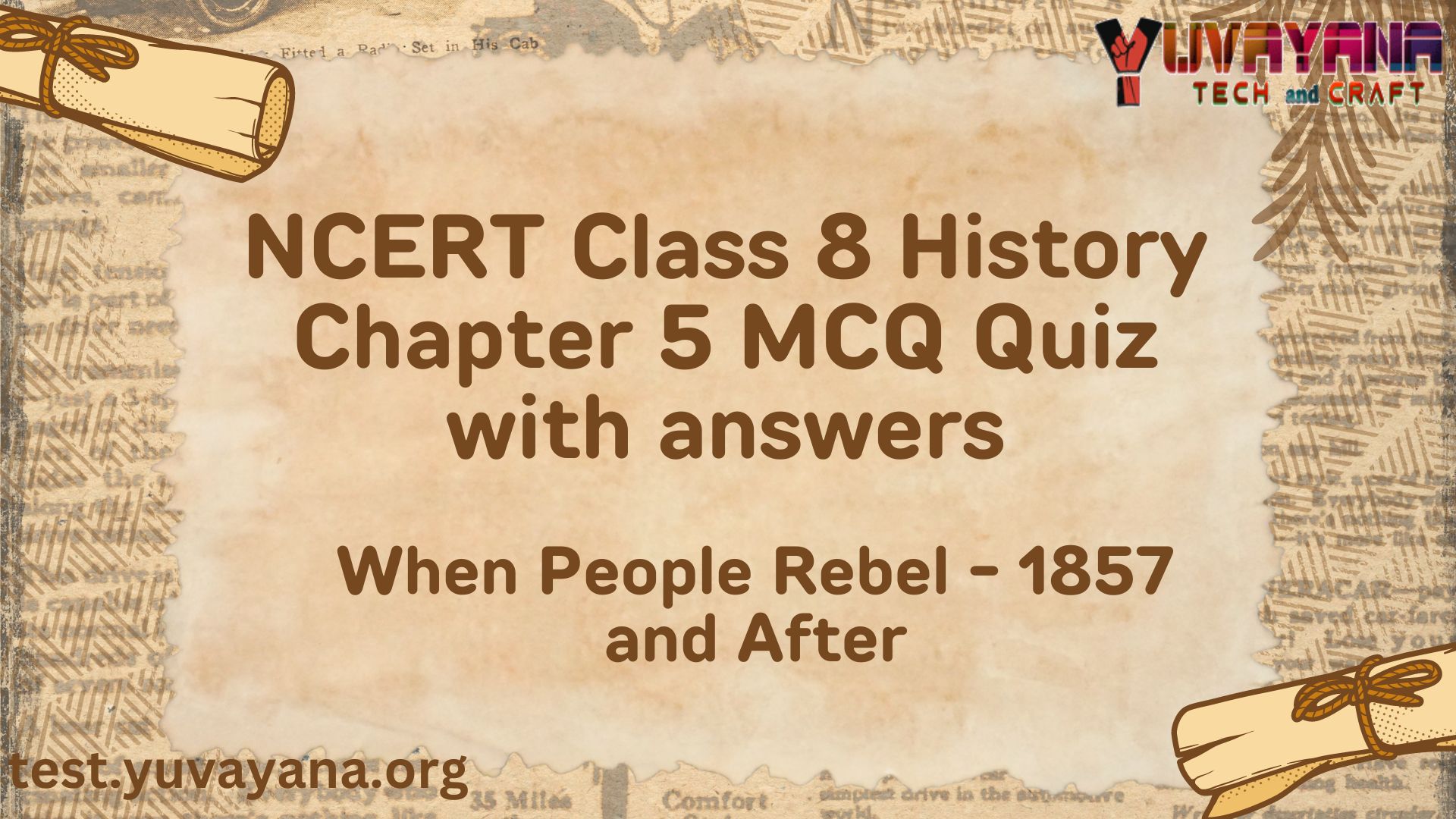NCERT Class 8 History Chapter 5 MCQ Quiz with answers – When People ...
