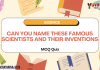 Famous Scientists and Their Discoveries Quiz – Science MCQ Quiz with ...